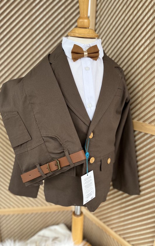 luxe jongens kostuum- vijfdelige jongenspak-kinderpak-katoenen ...