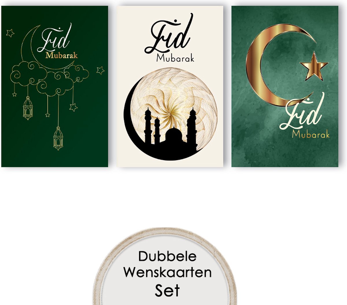 ASWK005 (6 stuks) - Eid Mubarak - Ramadan - Ramadan Mubarak ...