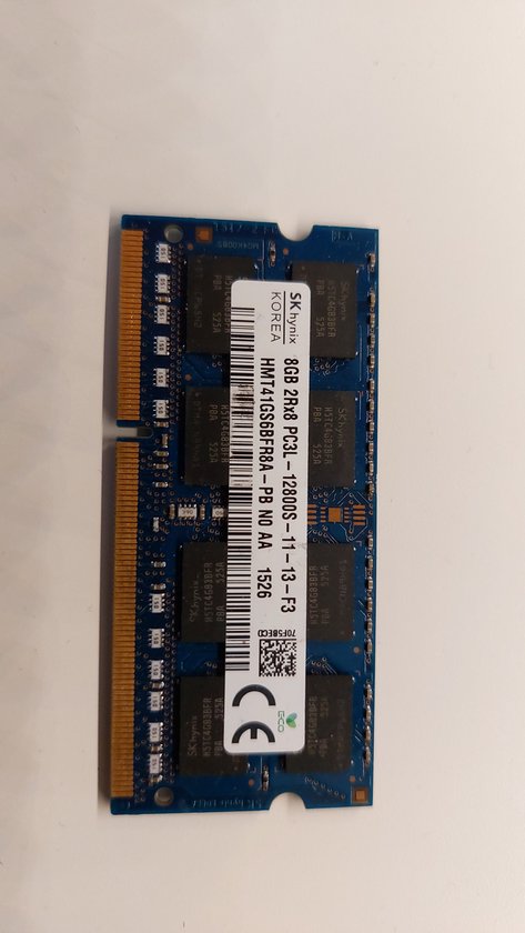 SKhynix 4 GB DDR3L 2Rx8 PC3L-12800S-11-13-F3 HMT41GS6BFR8A-PB low ...