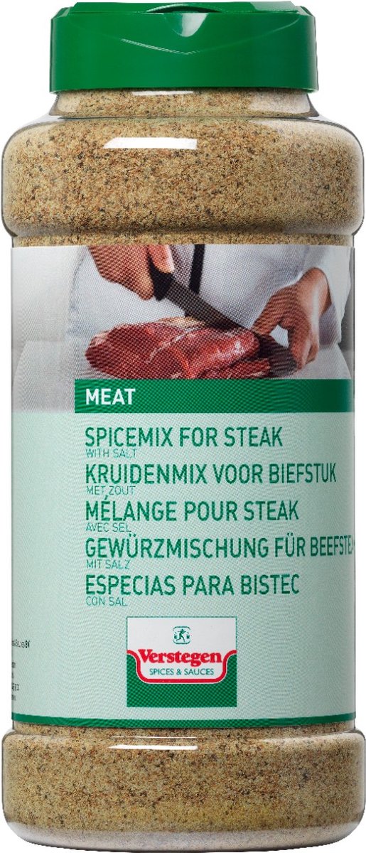 Verstegen Kruidenmix voor biefstuk met zout - Bus 800 gram | bol.com