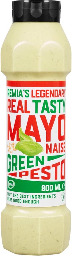 Remia Mayo green pesto - Fles 80 cl | bol