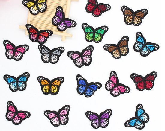 Vlinder Strijk Embleem - Vlinder Patch - Mix - Strijk Embleem - Patch ...