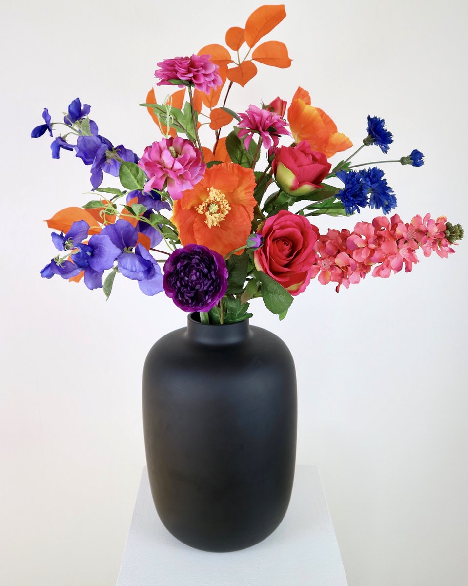 Zijden boeket-bloemen- moederdag cadeau- zijden bloemen- kunstboeket ...