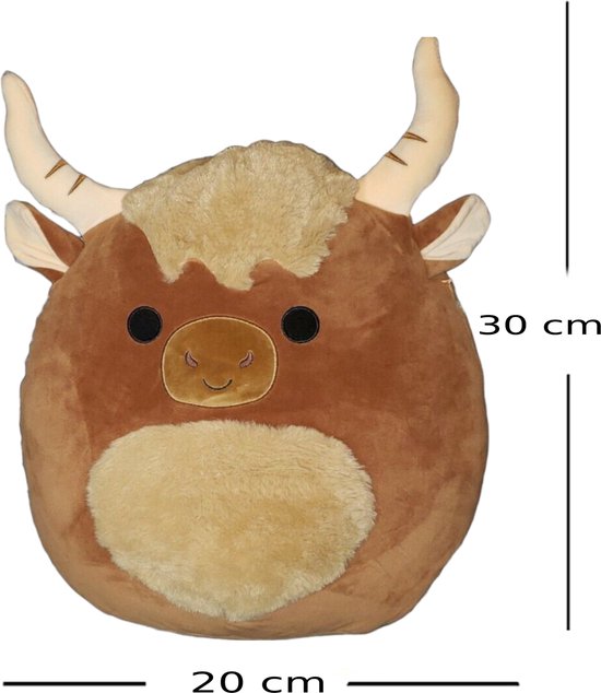 Klikkopers® - Kawaii knuffel - Squish Knuffel - 25CM - Stier - Squishy ...