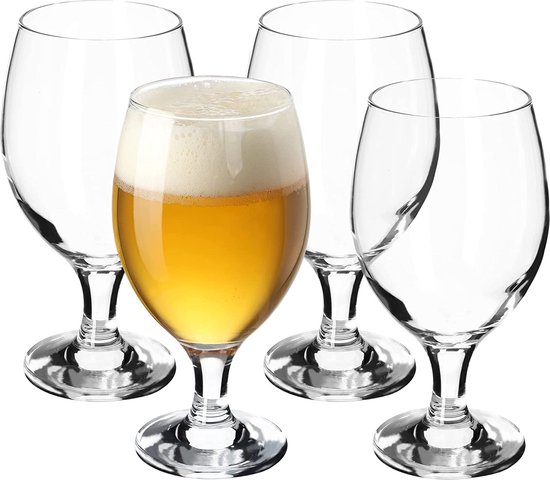 Bierglazenset, bierzijde van glas, biertulpen, tarweglazen voor donker en licht bier,... | bol