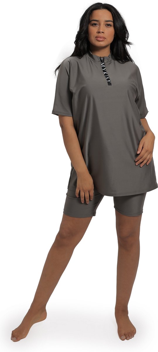 DANIA TAUPE SEMI BURKINI VAN MYKINY BRAND maat S, boerkini, burqini ...