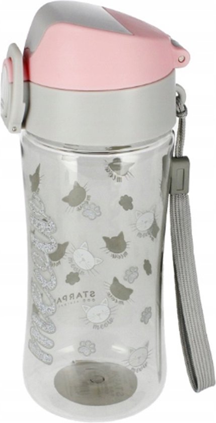 Transparante, plastic fles/waterfles, Katje, 420ml | bol