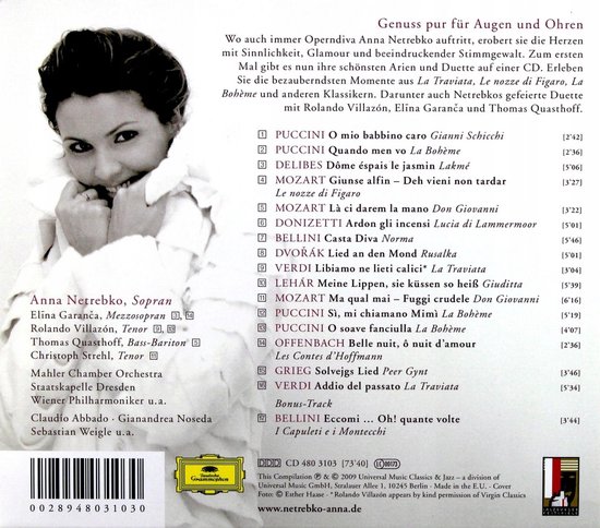 Anna: Best Of Anna Netrebko, Anna Netrebko | Muziek | bol