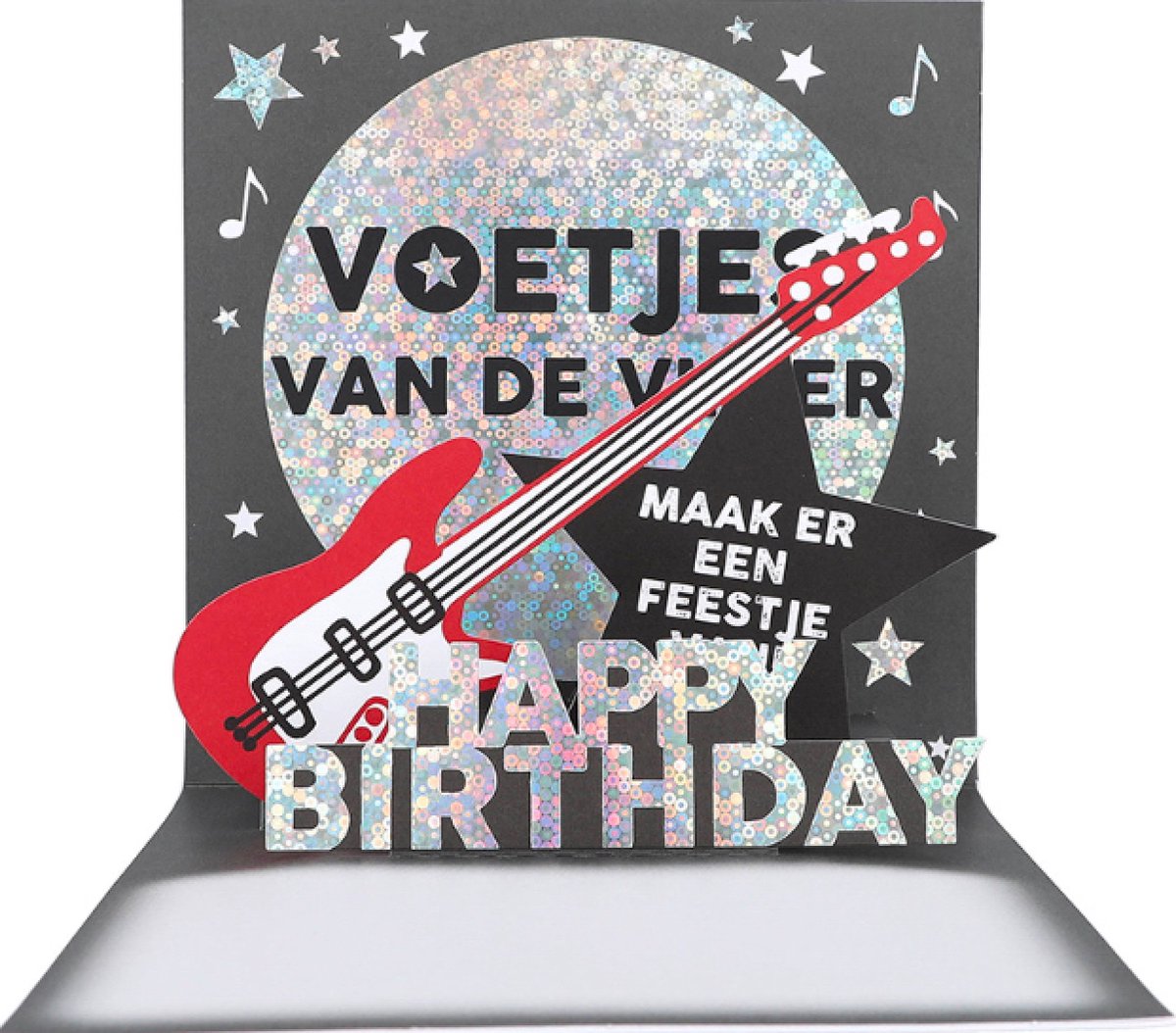 Depesche - Pop up muziekkaart met licht en de tekst "Happy Birthday ...