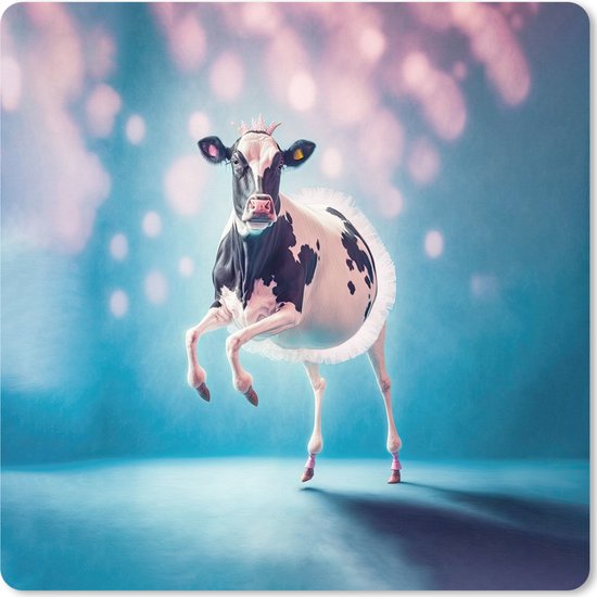 Muismat XXL - Bureau onderlegger - Bureau mat - Koe - Kroon - Ballet ...