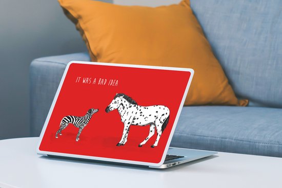 Laptop sticker - 12.3 inch - It was a bad idea - Quotes - Hond - Zebra ...