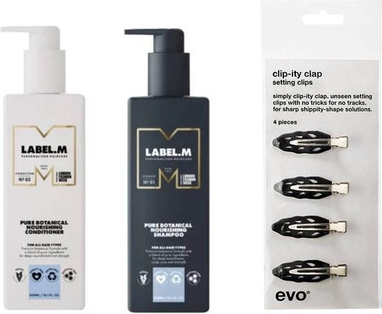 Label M Duo Set - Pure Botanical Nourishing Conditioner + Shampoo ...