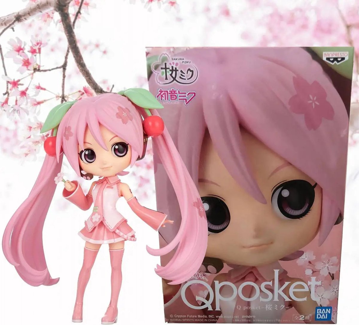 Hatsune Miku Q Posket Mini Figure Sakura Miku Ver. B 14 cm | bol.com