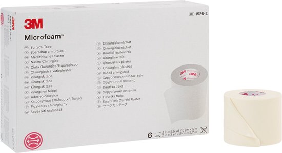 3M Microfoam Surgical Tape 5cm x 5m / 5cm x 2.7m | bol