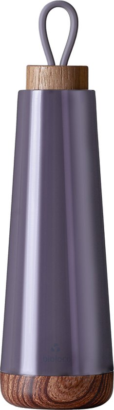 BioLoco Drinkfles RVS Curve - Metalic Vlierbes Blauw - 420ml ...