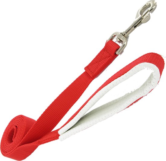 Halsterlijn met musketon Rood | Bundel 3 stuks | bol