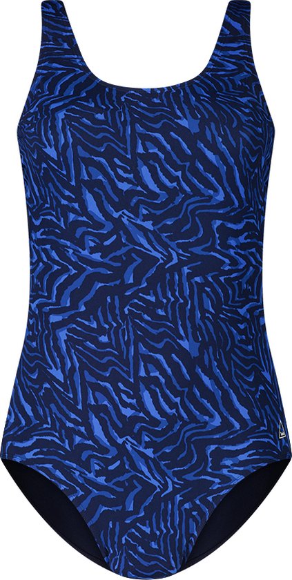 ten Cate Basics badpak shape animal spots blue voor Dames | Maat 44 ...