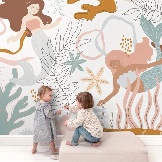 Roomblush - Gerecycleerd Behang Mermaids Rol / Multi | bol