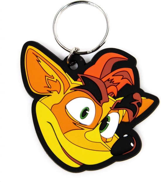 Crash Bandicoot 4 - Crash Face Rubber Sleutelhanger | bol