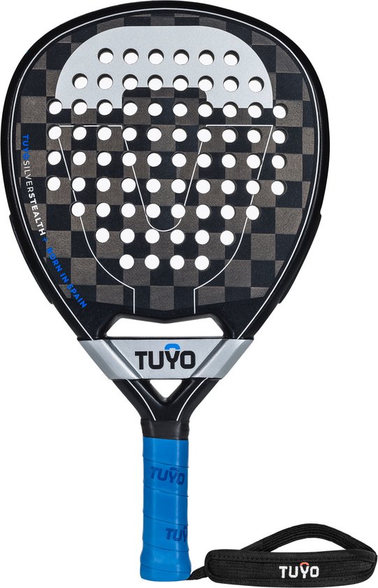 Padel Racket - TUYO - Silver Stealth+ - voor de aanvallende speler ...