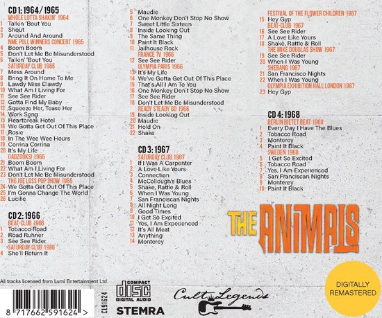The Animals - The Broadcast Collection 1964-1968 (4 CD) (Remastered ...