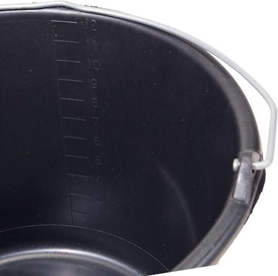 Bouwemmer / specie emmer 20 liter met maatverdeling - huishoudemmer | bol