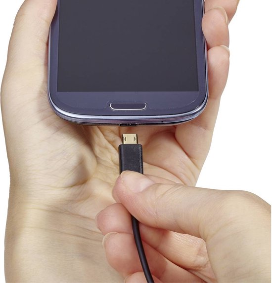 Renkforce USB-kabel USB 2.0 USB-A stekker, USB-micro-B stekker 1.00 m ...