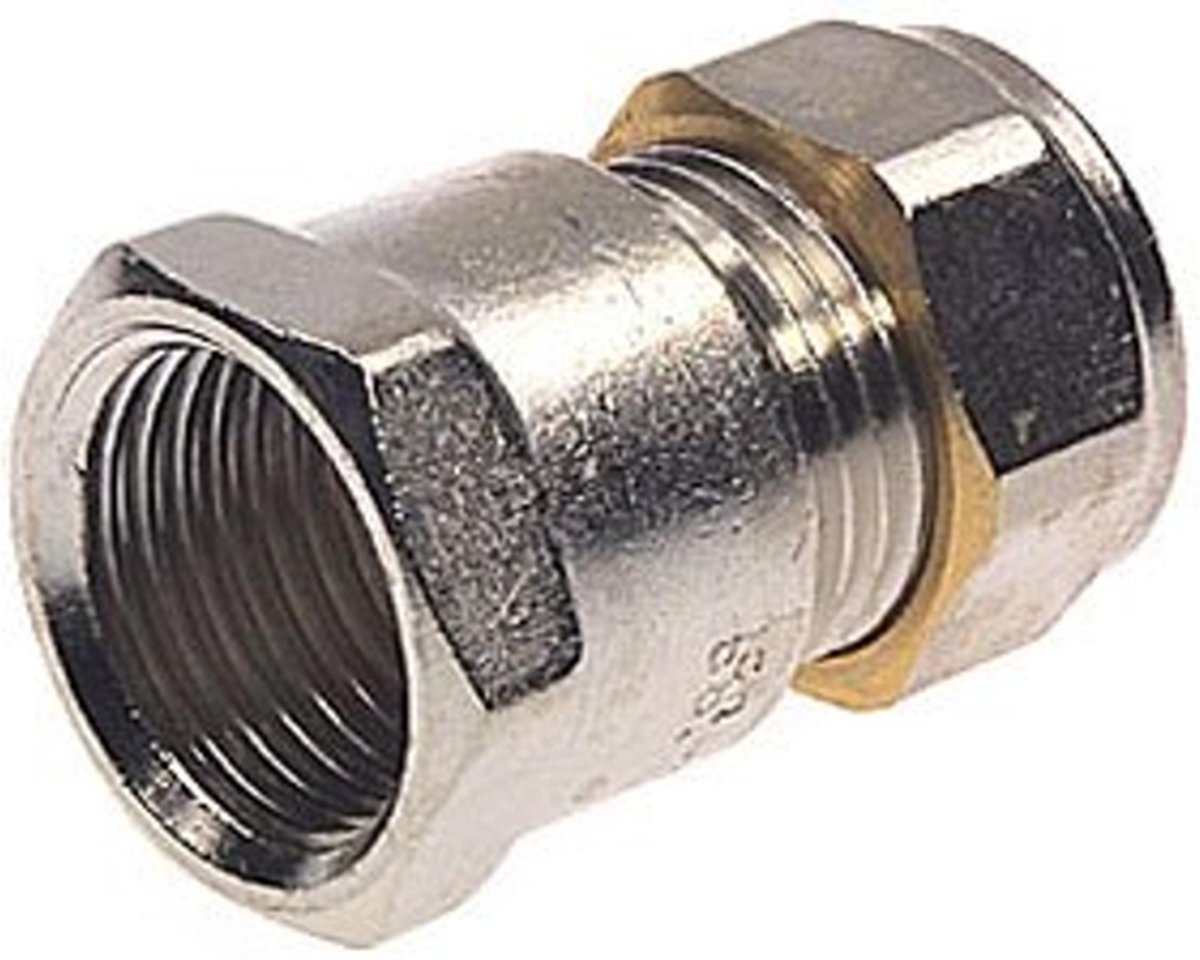 Bonfix knelkoppeling - Schroefbus - 3/4” x 15mm - Vertint Messing | bol