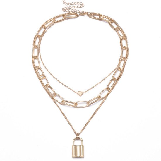 Lumici® | Locked Hart Necklace - Hart Slot Ketting - Hartjes - Slotje ...