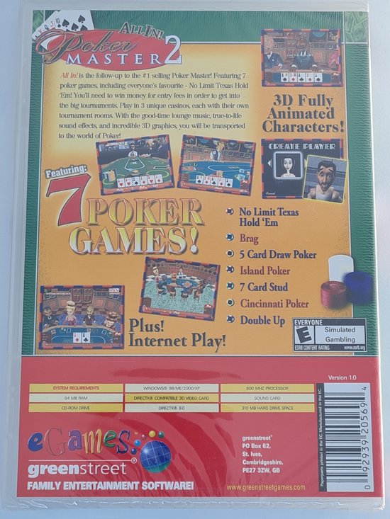 Poker Master 2 (E-Games) 2002 /PC | Games | bol