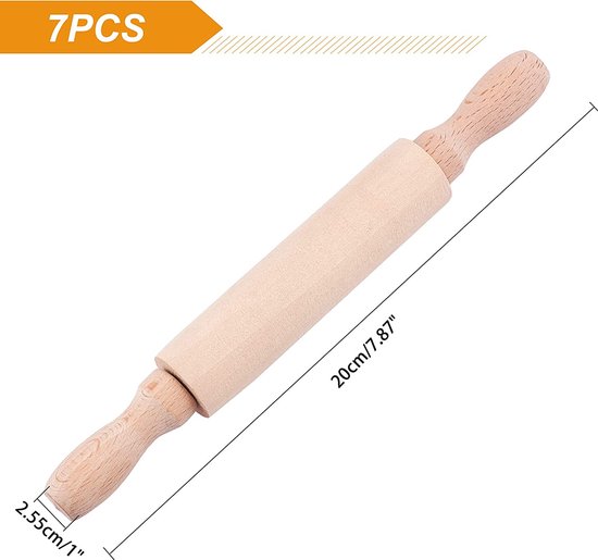 Deegroller hout – houten deegroller - rolhout | bol