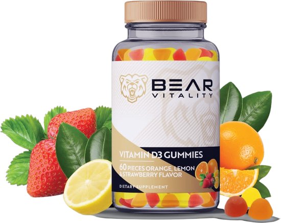 Bear Vitality - Vitamine D - Vegan - Gummies | bol.com