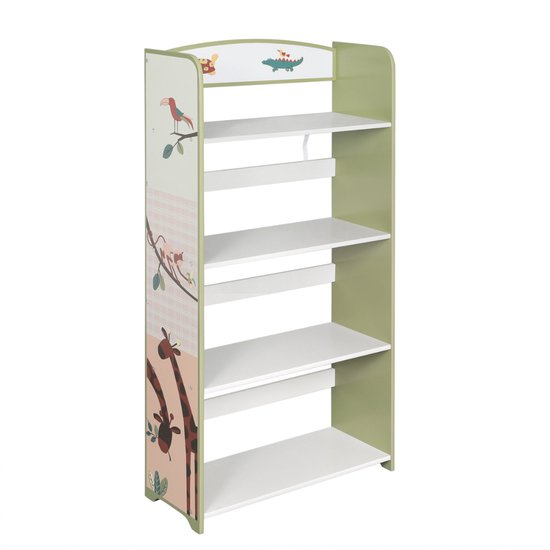 Boekenrek Kind - Boekenrek Kinderkamer - Boekenkast Kind - 62.5x24x120 ...