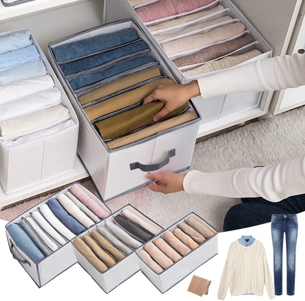 Lade Organizer – Kledingkast Organizer – Drawer organizer / kleding ...