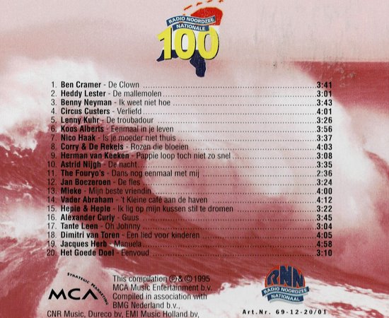 Radio Noordzee Nationale 100 Vol. 1, Diverse Artiesten | Muziek | bol