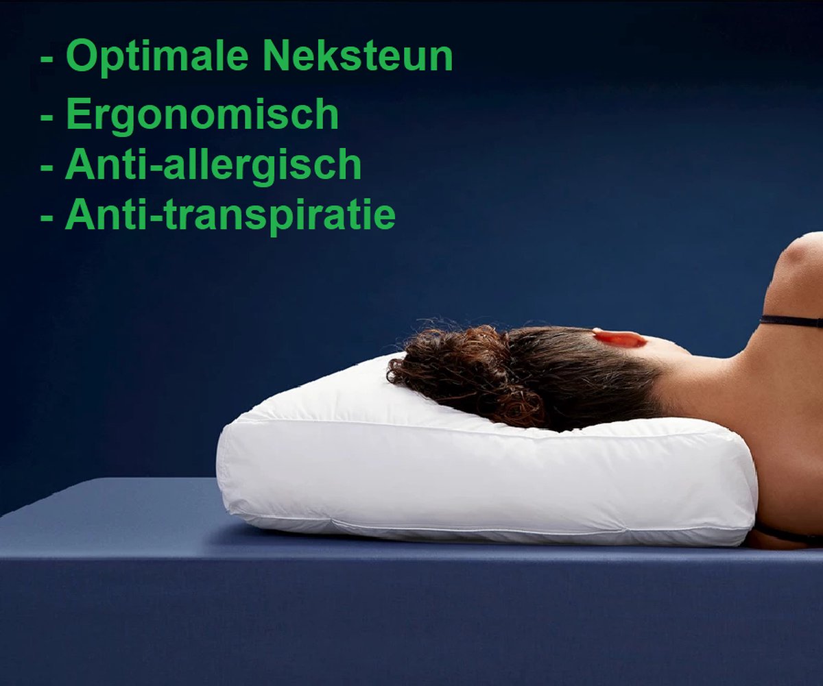 Princess Line® Noblesse Hoofdkussen-Boxkussen-Slaapkussen Geschikt voor ...