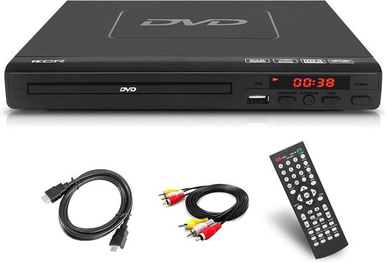 Dailygoods® DVD Speler met HDMI - Full HD - USB Aansluiting - Zwart ...