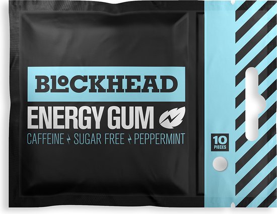 Blockhead Suikervrije energy kauwgom | bol