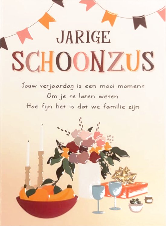 Kaart - Intense - Jarige schoonzus - TE031-D | bol