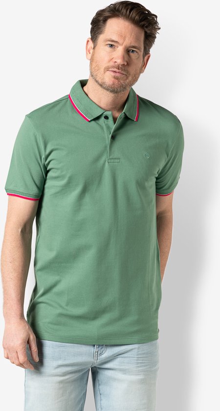 Men polo basic | Deep Grass Green | bol.com
