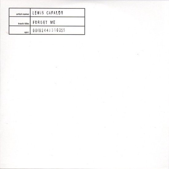 Lewis Capaldi - Forget Me (5" CD Single) (Alternative Artwork | Limited ...