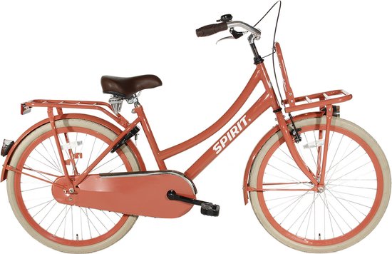 Spirit Cargo Transportfiets Meisjesfiets Koraal 24 inch | bol