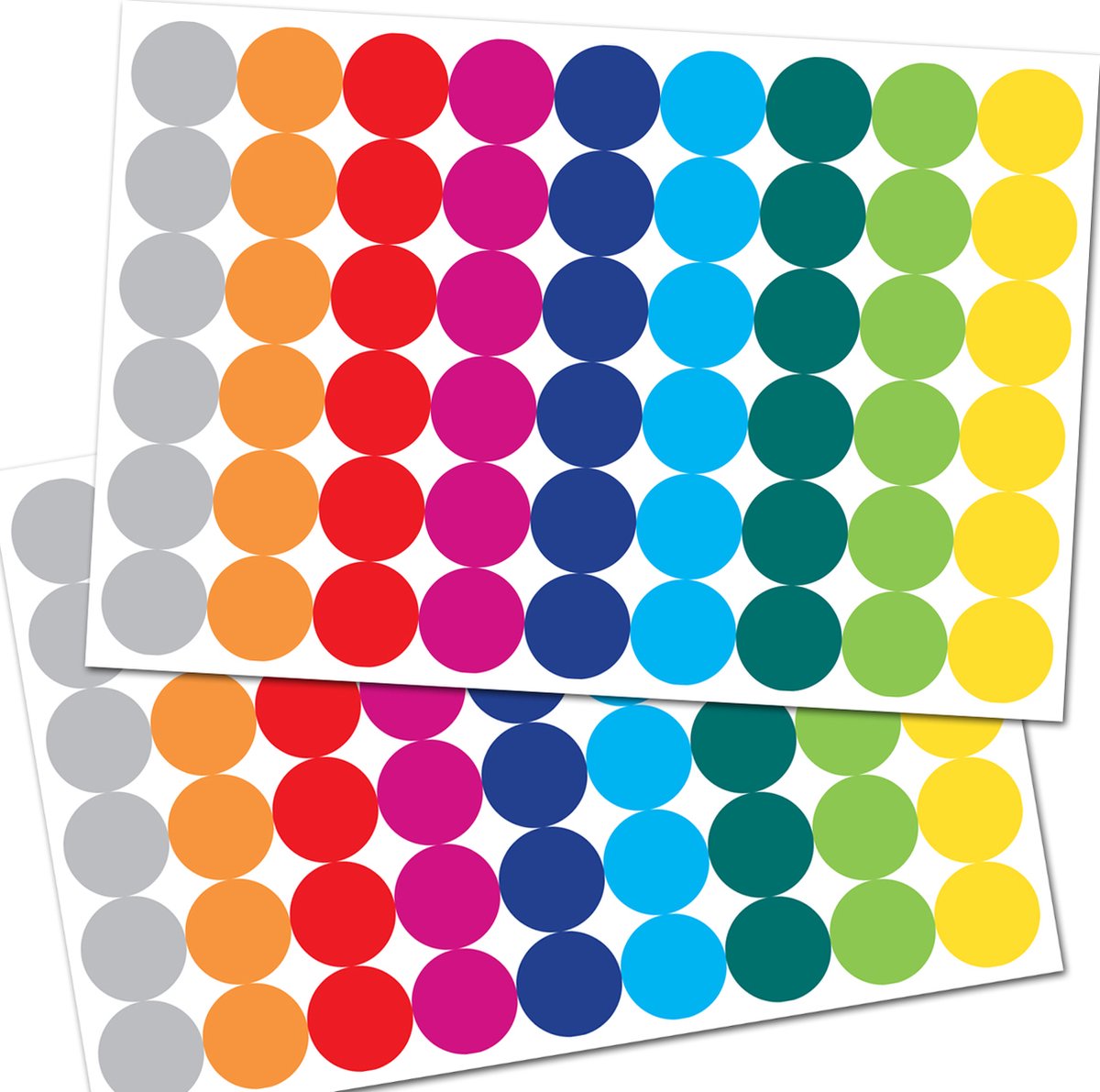 Stippen Stickers - Label Stickers - 19 mm - 108 Grote Stippen Stickers ...