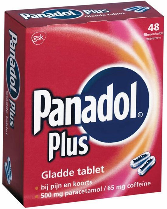 Panadol Plus Gladde Tablet 500 mg 48 tabletten | bol.com