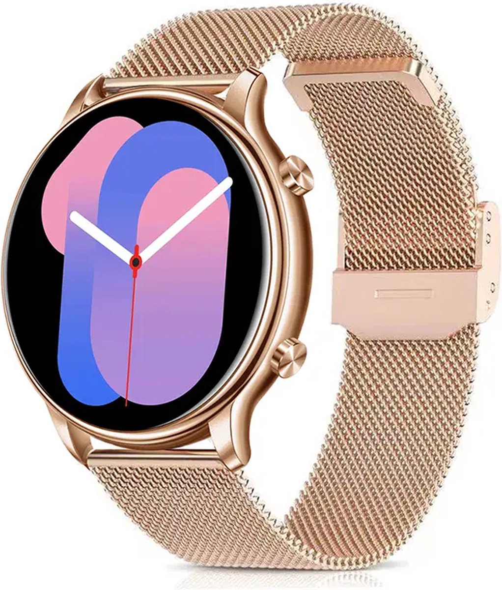 Smartwatch Dames Rosé Goud - iOS en Android - Smartwatches HD ...