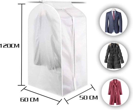 Kledingzak, kledingbeschermhoes, kledingstandaard, afdekking, kledingzakken,... | bol