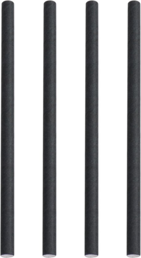 Biodore Rietje - drinkrietje - papier - 150mm - zwart ...