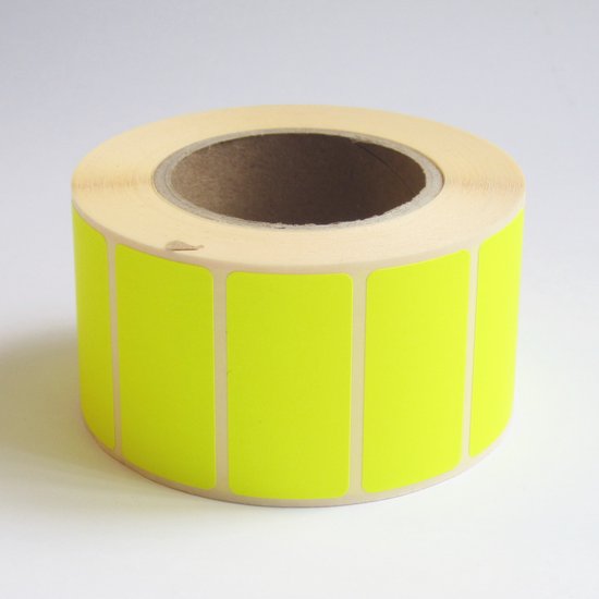 Blanco Stickers op rol 1000ex. 40x20mm geel | bol