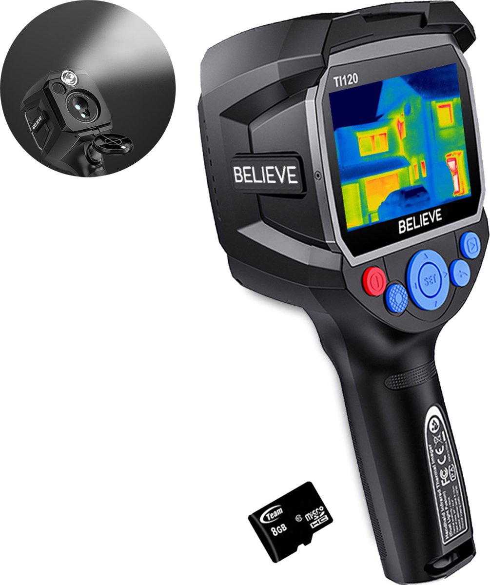 Believe Warmtebeeldcamera met Micro SD en Zaklamp - Infrarood Camera ...