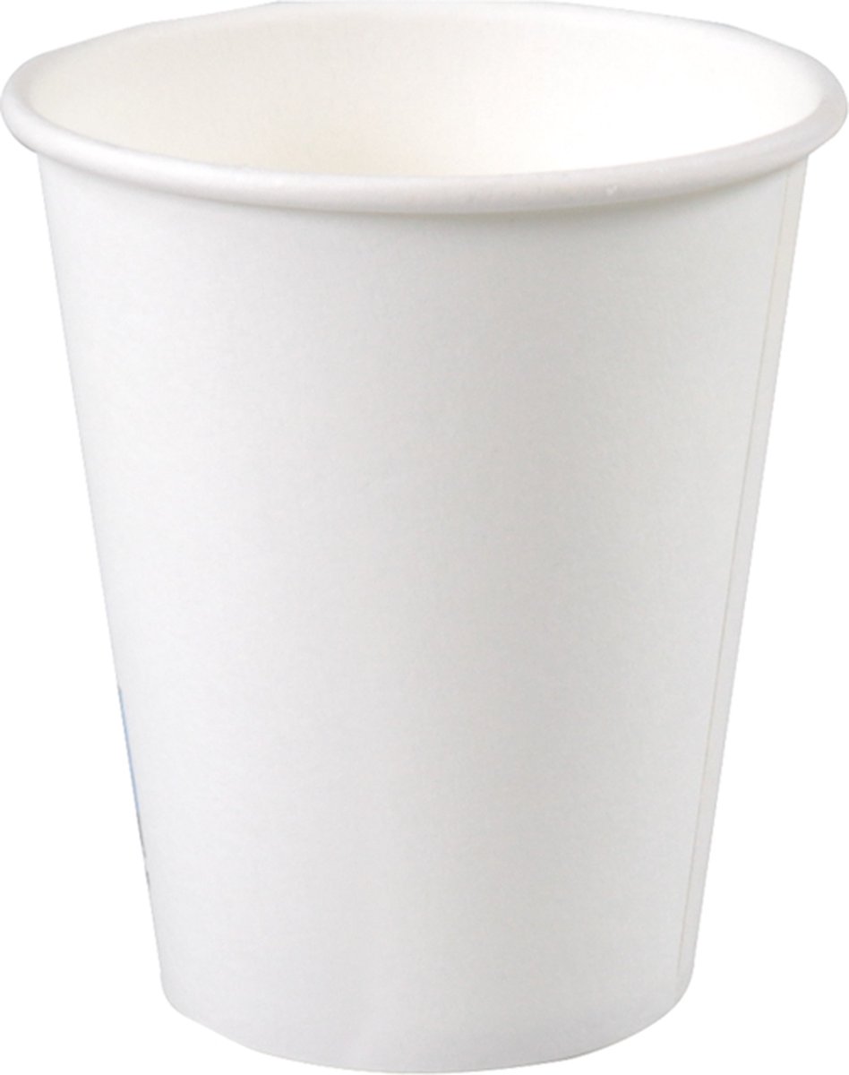 Gobelet à café | Carton + PE | 150ml | 6 onces | 80 mm | Blanc | 2500 ...